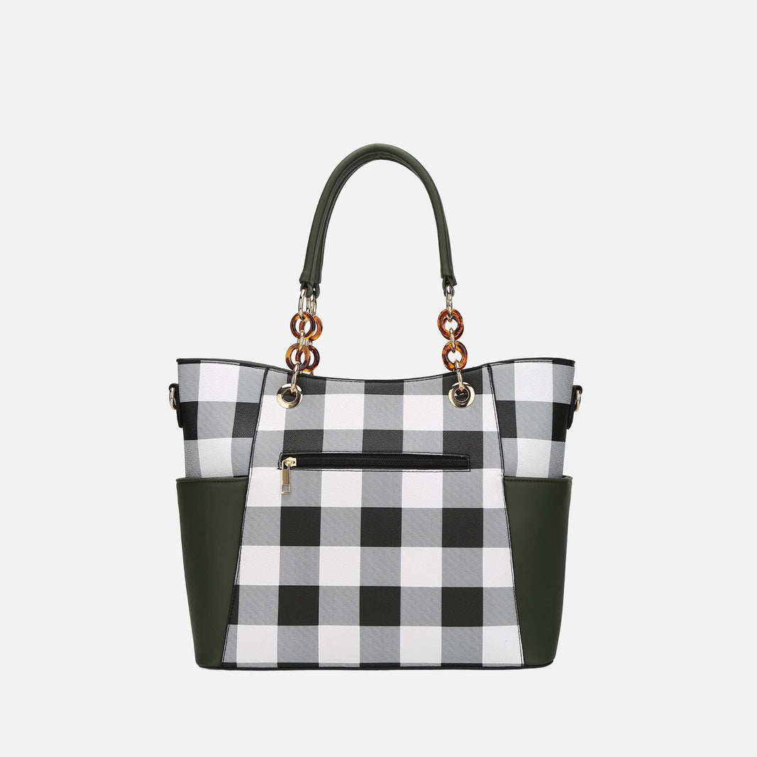 Shop Checkered Crossbody Designer Bags at MKF Collection