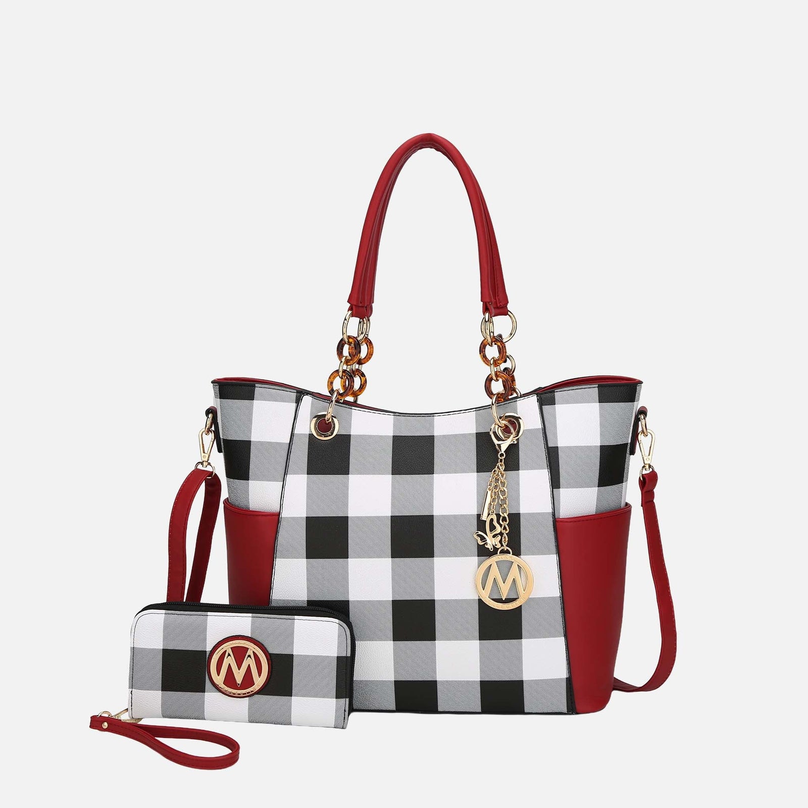 Shop Checkered Crossbody Designer Bags at MKF Collection