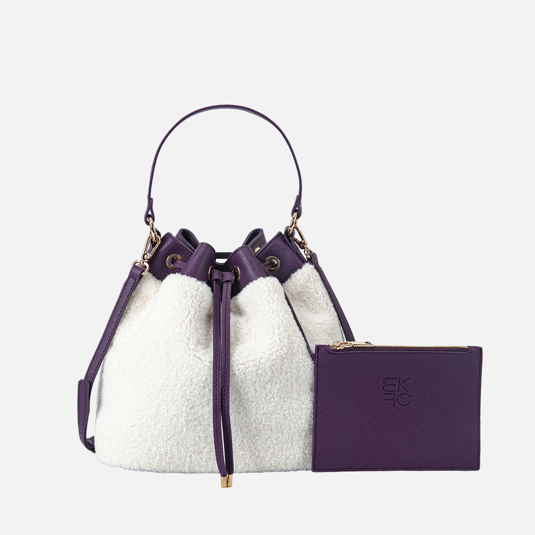 MKF Collection by Mia K. Women's Saryn Faux Fur Bucket Bag and Set in ...