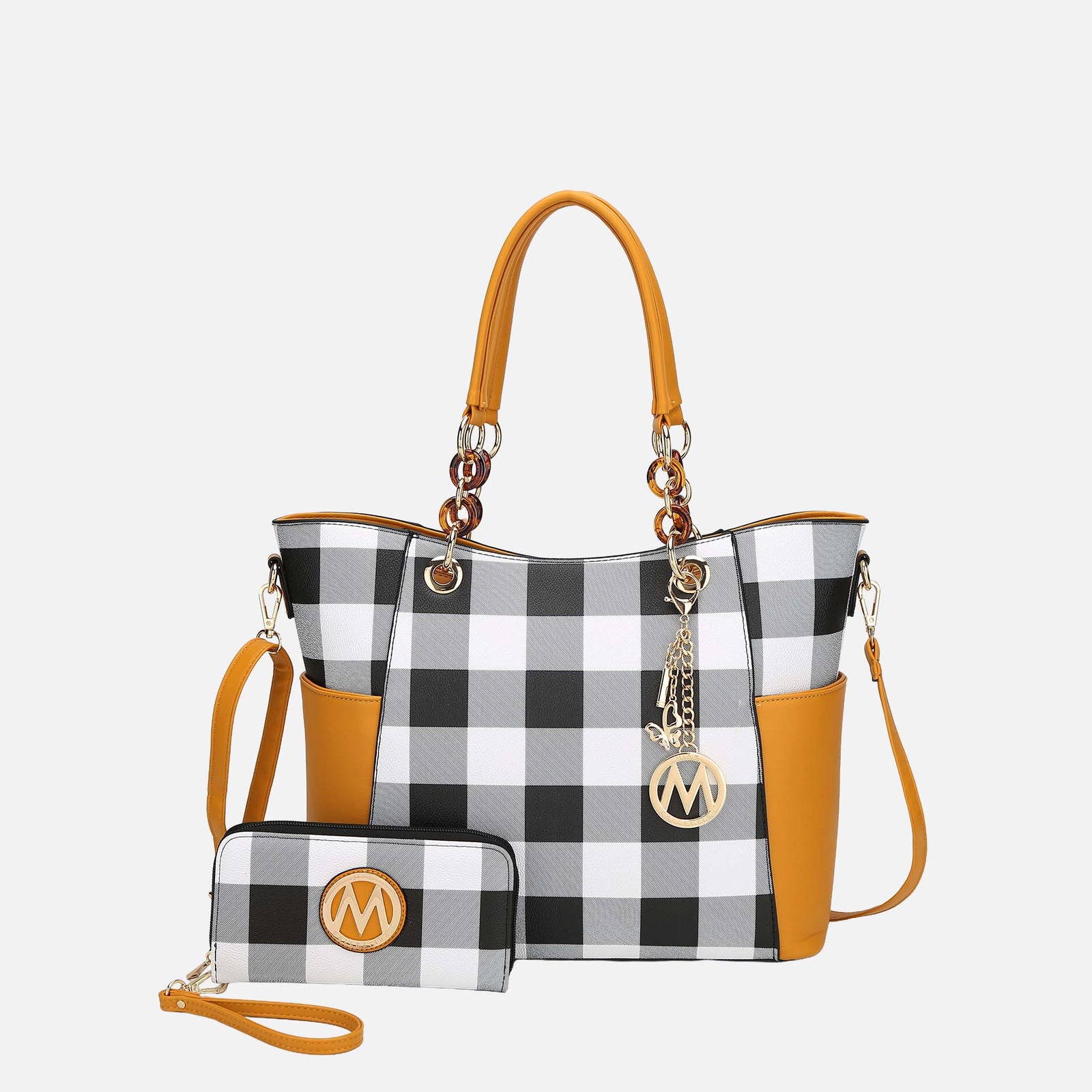 Shop Checkered Crossbody Designer Bags at MKF Collection